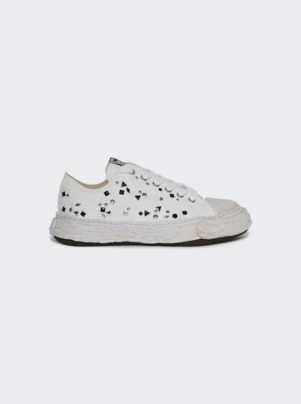 Mihara Yasuhiro Peterson Og Sole Embellished Low Top Sneakers - White