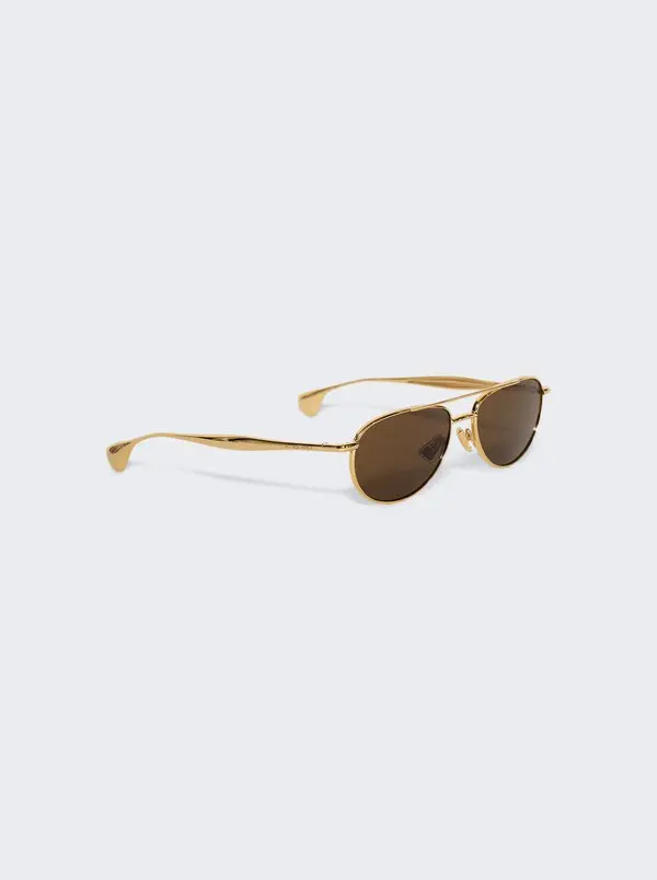 Bottega Veneta Aviator Sunglasses