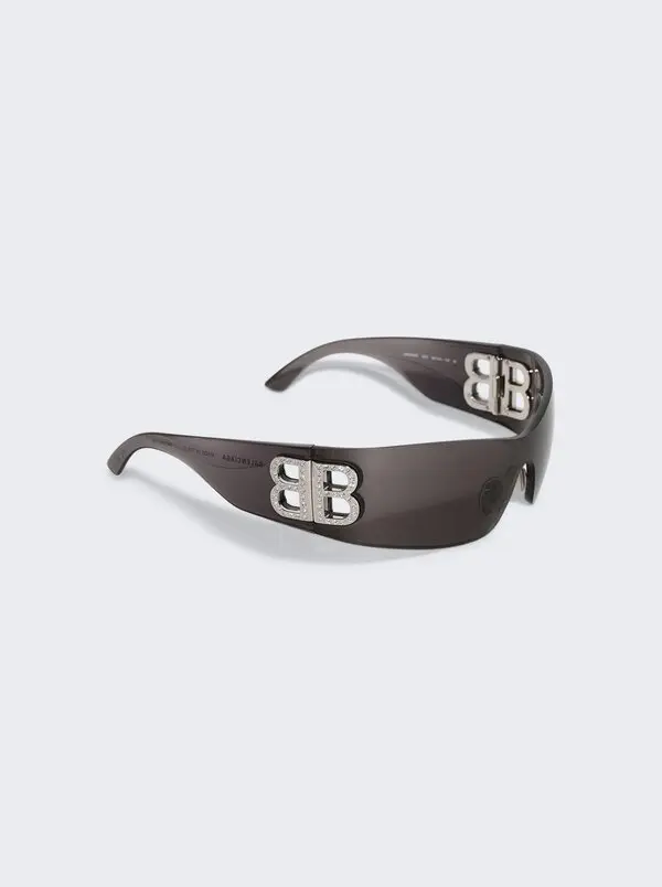 Balenciaga Bossy Mask Sunglasses - Grey