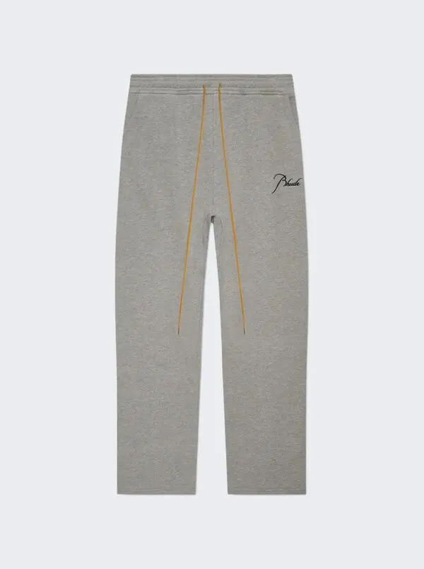 Rhude Classique Sweatpant Heather Grey And Black