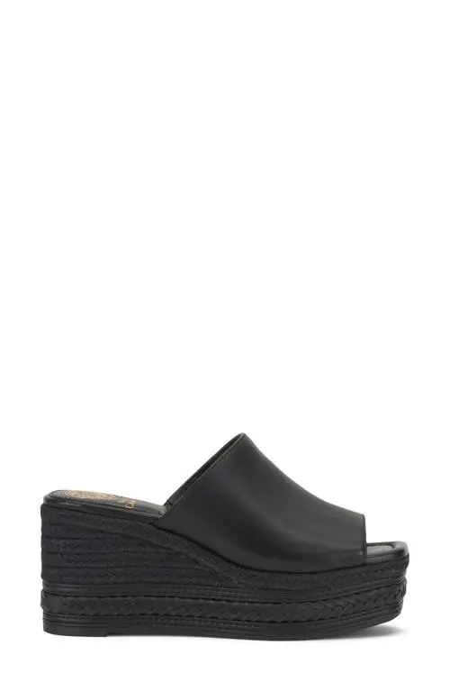 Vince Camuto Lierna Platform Wedge Sandal - Black
