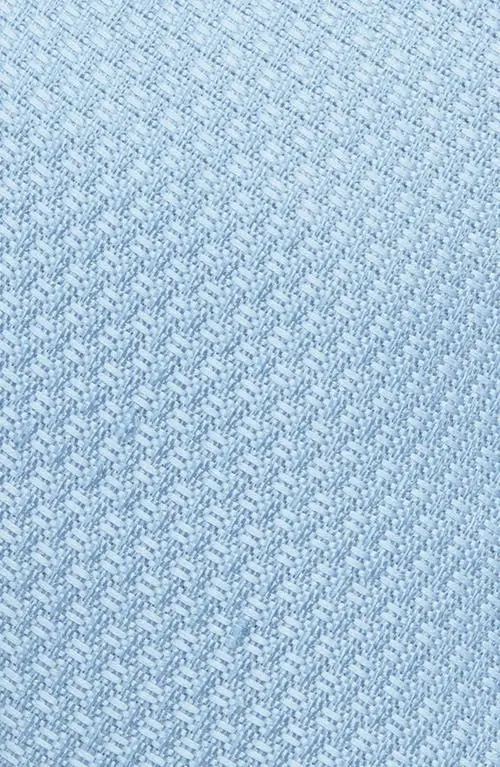 Canali Silk And Linen Jacquard Tie - Bright Blue