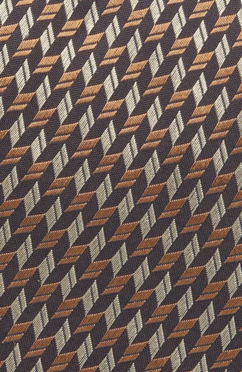 Canali Geometric Silk Tie