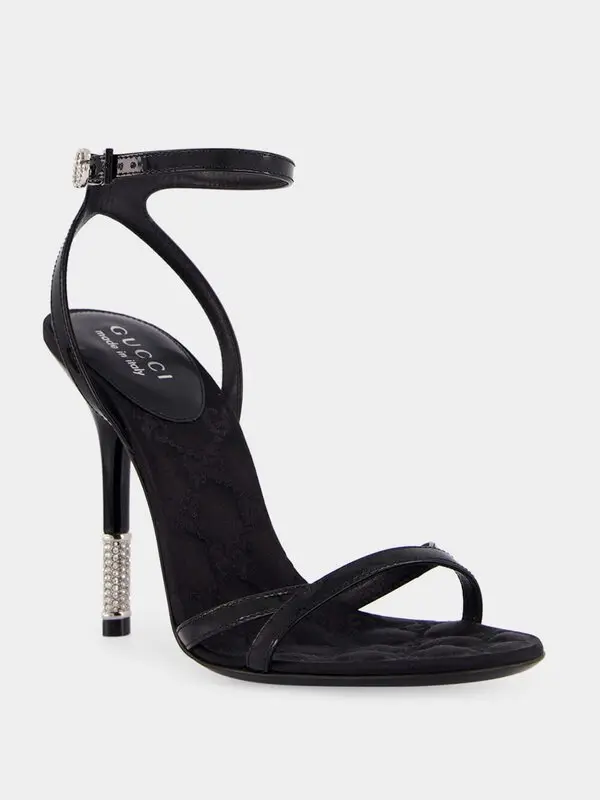 Gucci Calfskin High-heel Sandals - Black