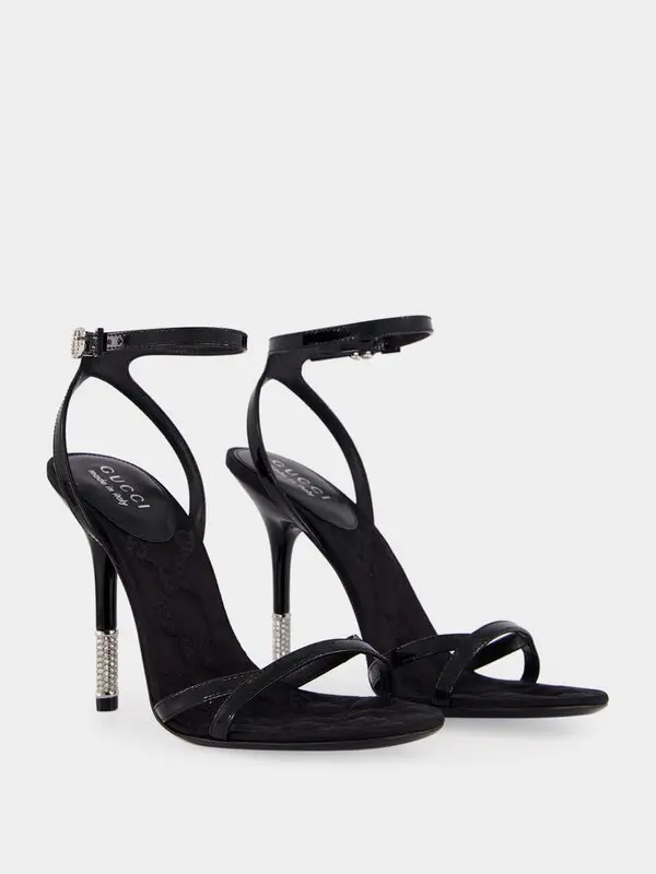 Gucci Calfskin High-heel Sandals - Black