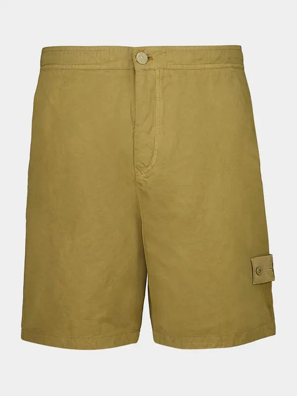 Stone Island Cotton Canvas Shorts