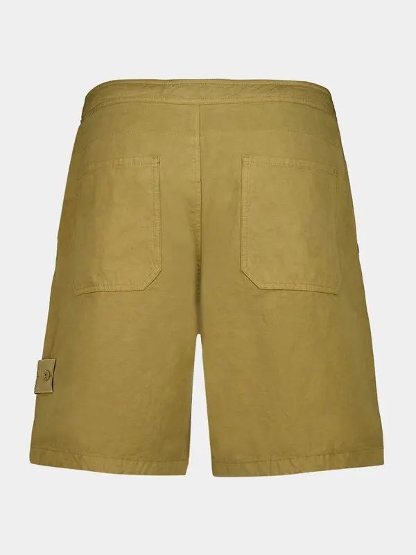 Stone Island Cotton Canvas Shorts