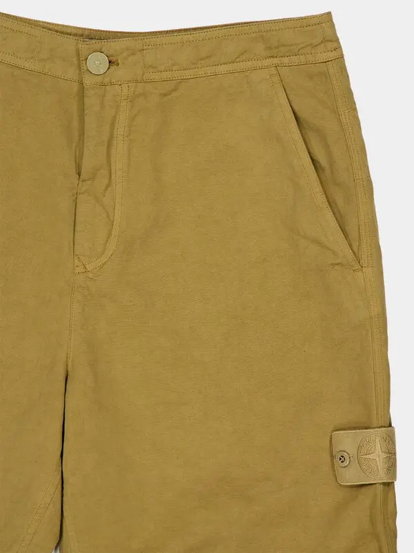 Stone Island Cotton Canvas Shorts