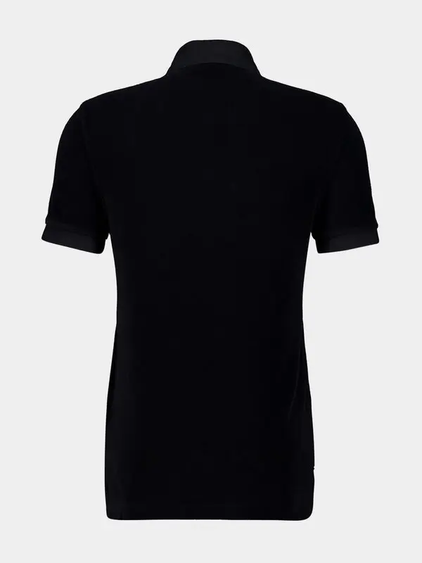 TOM FORD Towelling Polo - Black