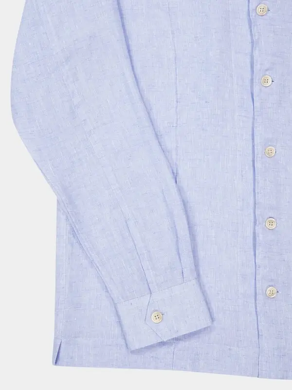 Brunello Cucinelli Cloud Linen Shirt - Blue