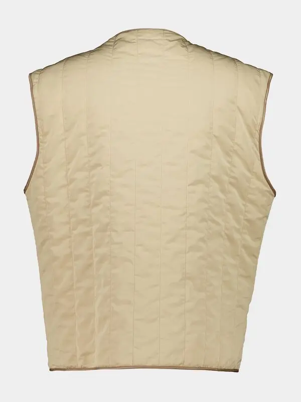 MAISON MARGIELA Padded Reversible Gilet - Beige