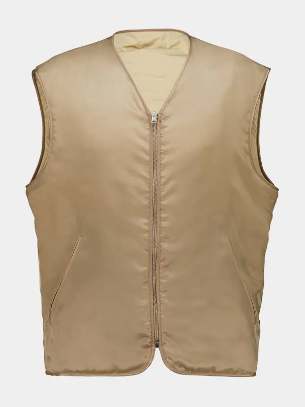MAISON MARGIELA Padded Reversible Gilet - Beige