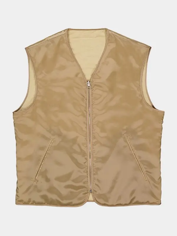 MAISON MARGIELA Padded Reversible Gilet - Beige