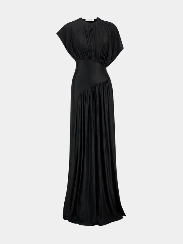 Rabanne Satin Jersey Maxi Dress