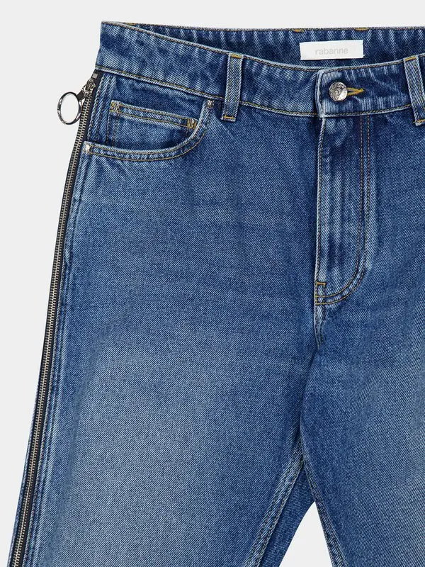 Rabanne Zip-detail Cropped Jeans