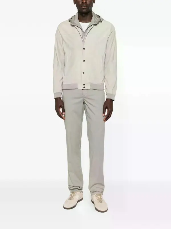 MOORER Hooded Bomber Jacket