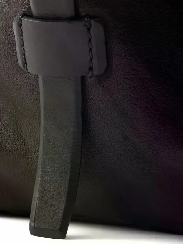 Prada Route Medium Leather Tote Bag - Black