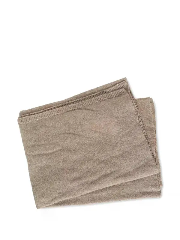 THE ELDER STATESMAN Tranquility Travel Scarf - Neutrals
