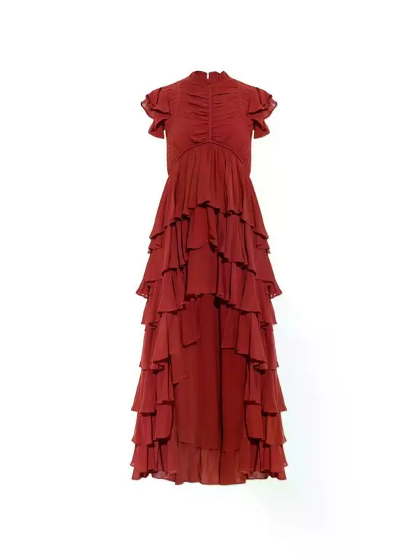 ALLSAINTS Shaela Ruffled Asymmetric Dress