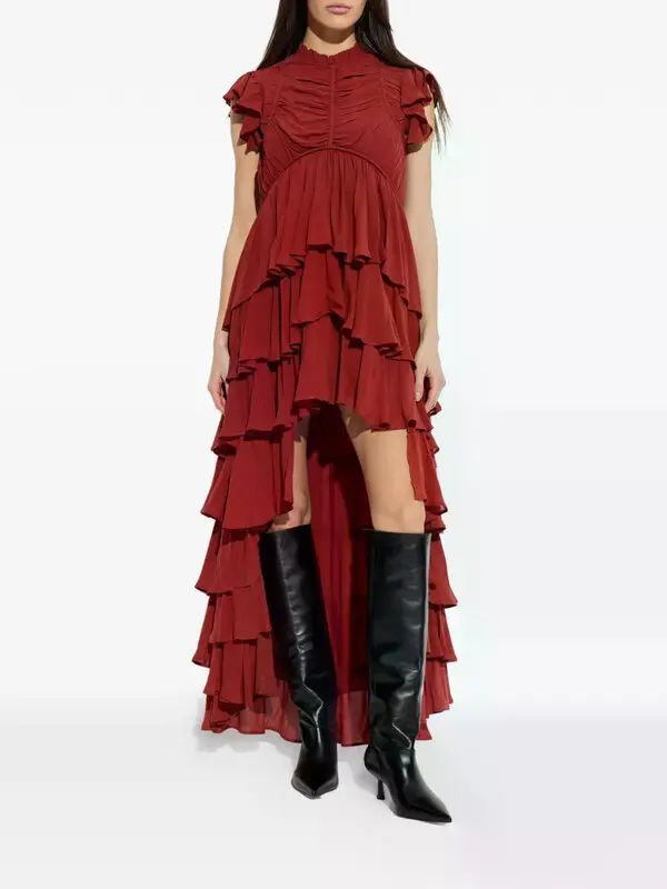 ALLSAINTS Shaela Ruffled Asymmetric Dress