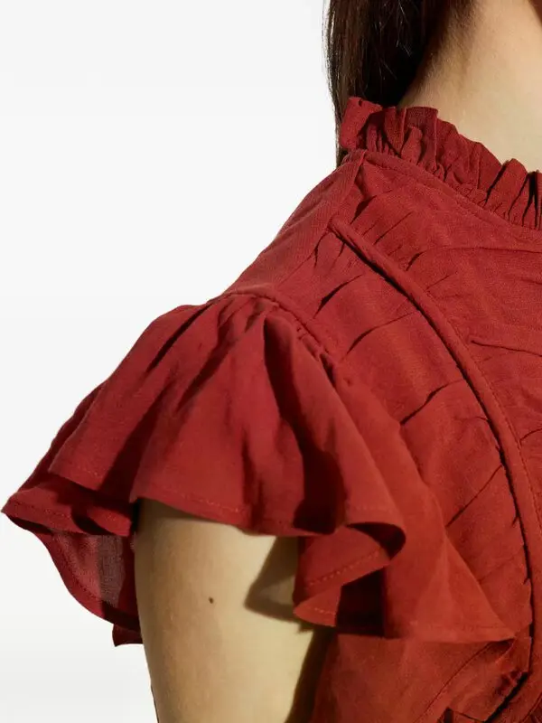 ALLSAINTS Shaela Ruffled Asymmetric Dress