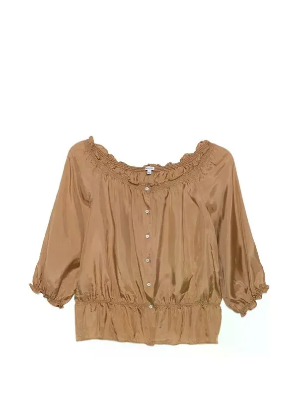Aspesi Ruffled Blouse - Neutrals