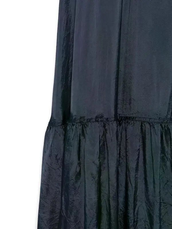 Aspesi Tiered Maxi Skirt - Blue
