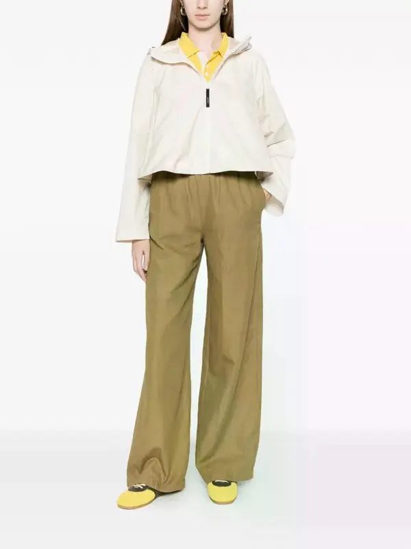 Aspesi Elasticated Waist Wide Leg Trousers