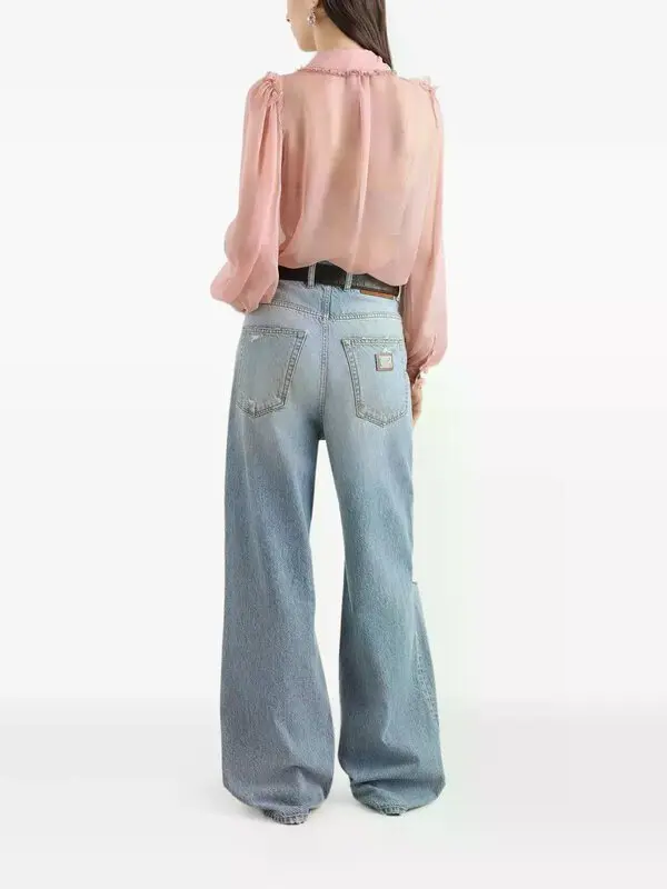 Dolce & Gabbana Ruffled Buttoned Top