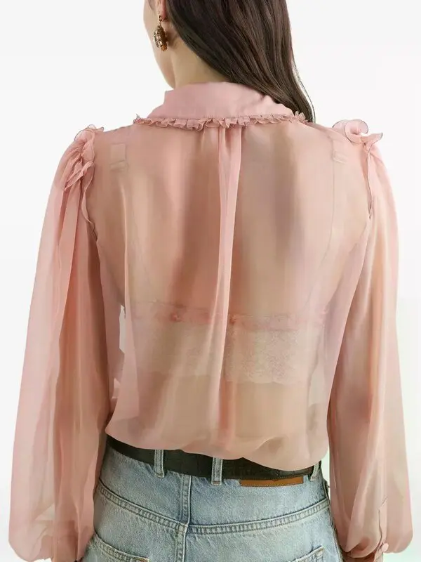 Dolce & Gabbana Ruffled Buttoned Top