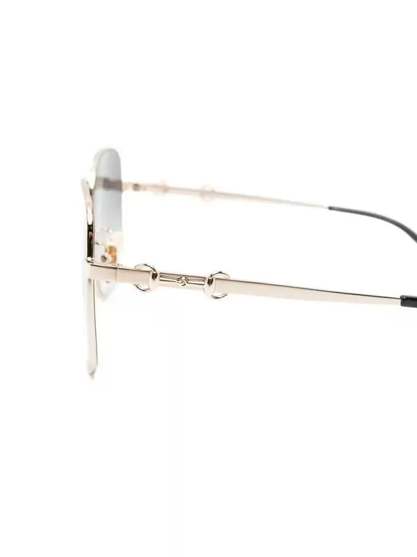 Gucci Horsebit Geometric Sunglasses