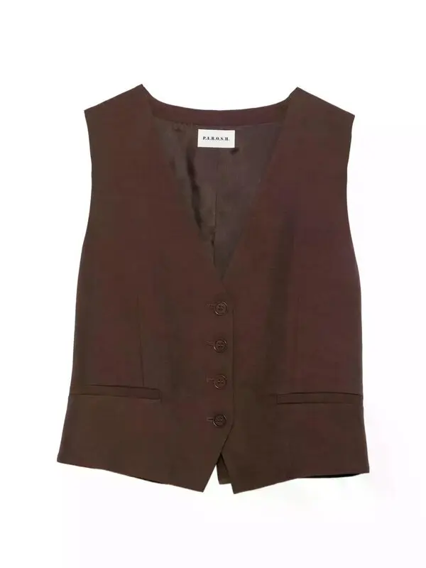 P.a.r.o.s.h Buttoned V-neck Gilet
