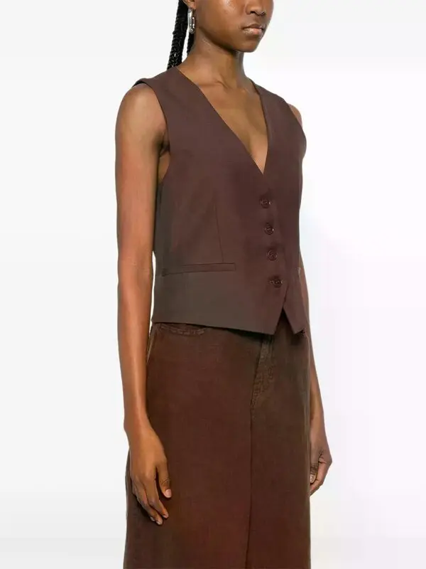 P.a.r.o.s.h Buttoned V-neck Gilet