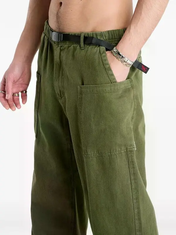 Gramicci Belted Wide-leg Trousers - Green