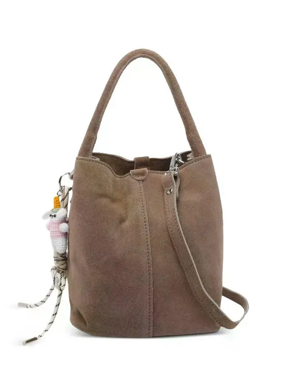 D.a.t.e. Paniere Suede Handbag With Removable Strap