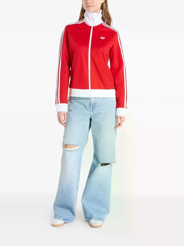 Adidas Classic Zip-up Sweatshirt - Red