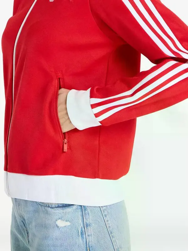 Adidas Classic Zip-up Sweatshirt - Red