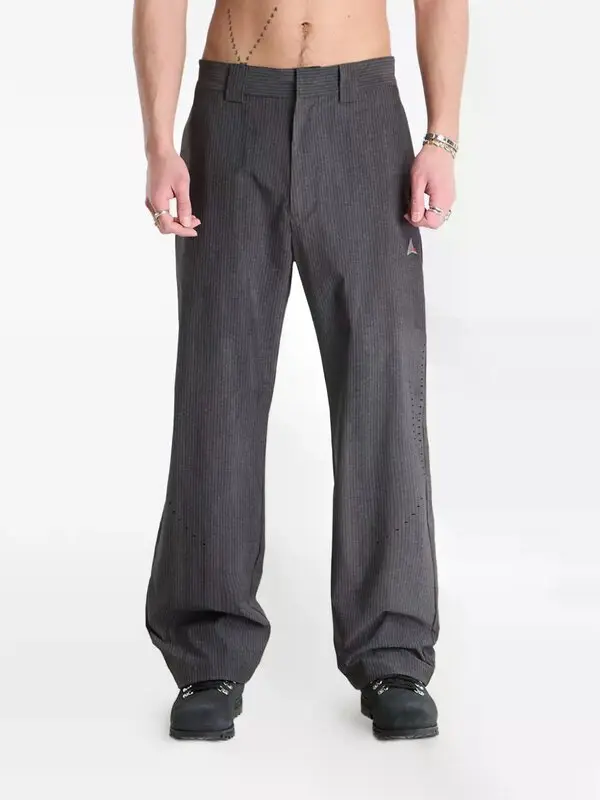 ROA Pinstripe Logo Trousers