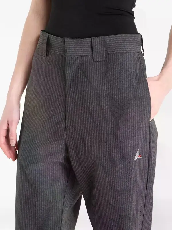 ROA Pinstripe Logo Trousers