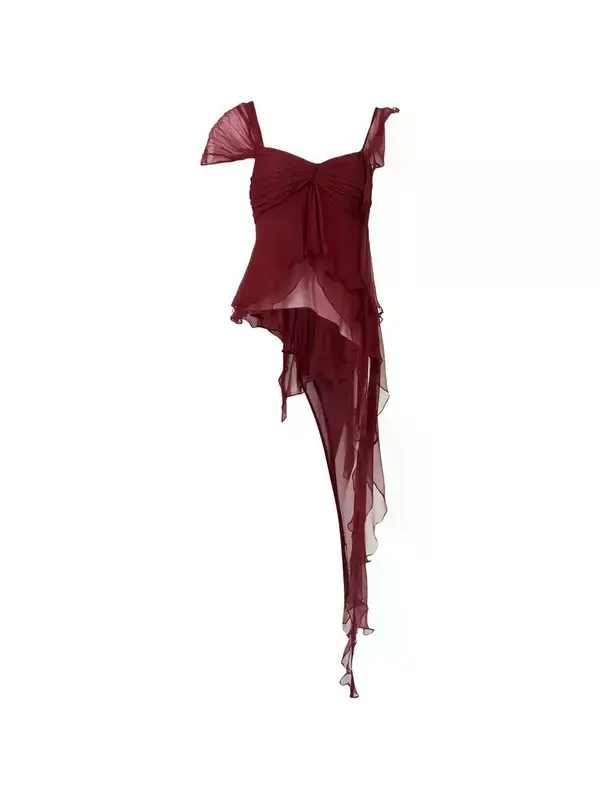STOLEN STORES Fairy Ruffled Blouse - Red