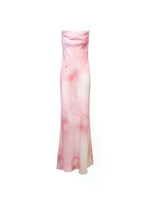 STOLEN STORES Cowl-neck Floral-print Maxi Dress