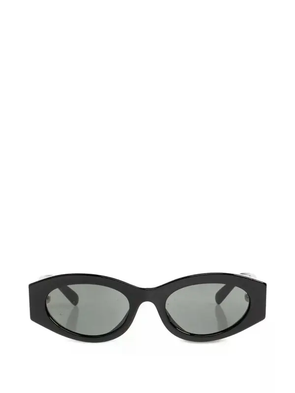 Tory Burch Oval-frame Sunglasses - Black