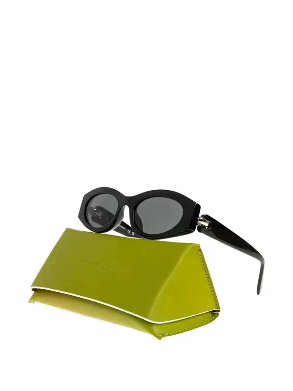 Tory Burch Oval-frame Sunglasses - Black