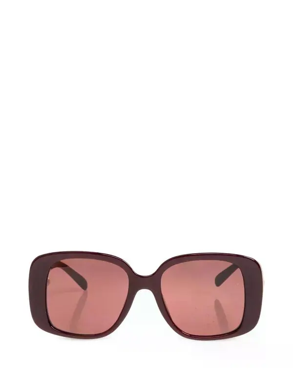 Tory Burch Geometric-frame Sunglasses - Red