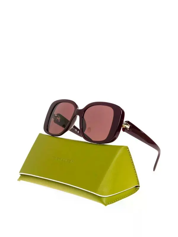 Tory Burch Geometric-frame Sunglasses - Red