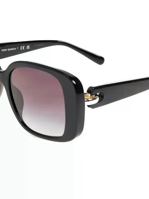 Tory Burch Geometric-frame Sunglasses - Black