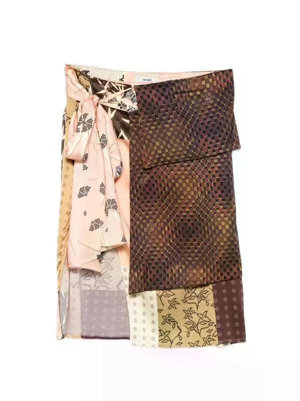 SIEDRES Floral-print Midi Skirt