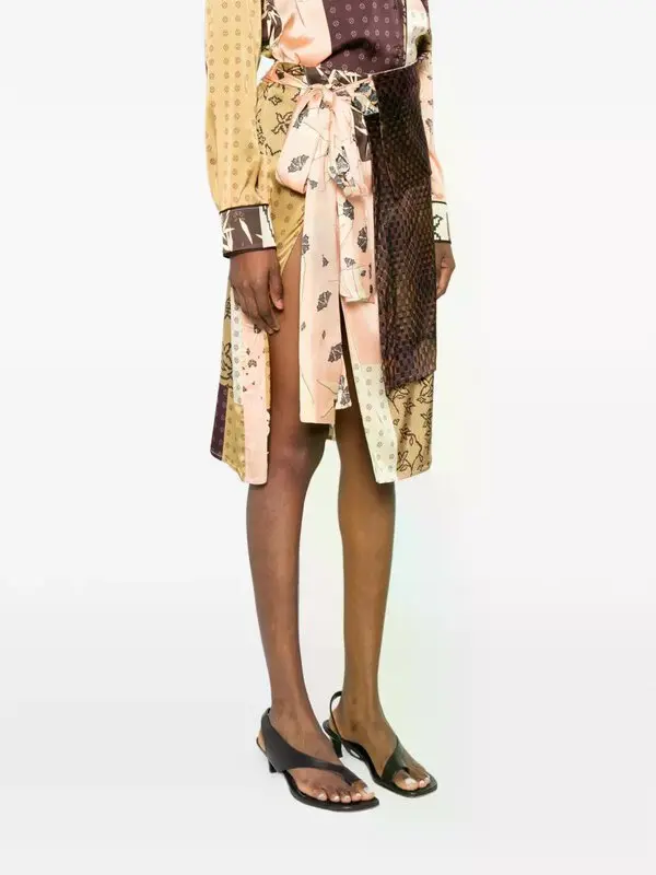 SIEDRES Floral-print Midi Skirt