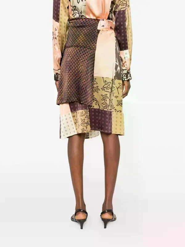 SIEDRES Floral-print Midi Skirt