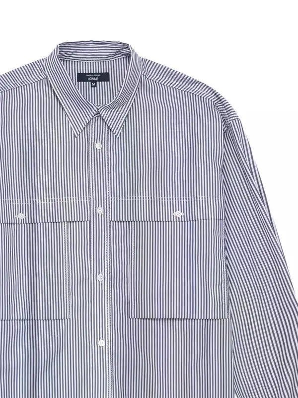Comme Des Garçons Striped Chest-pocket Shirt